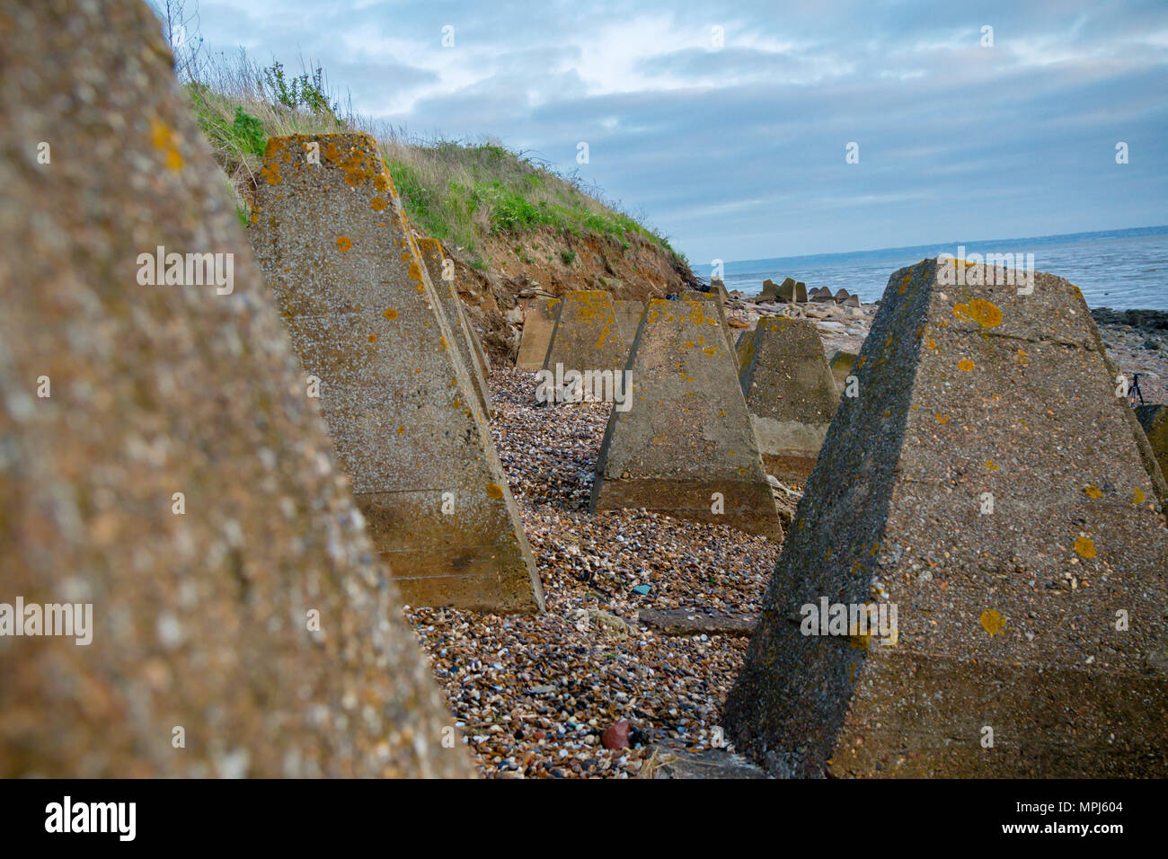 Coastal defences on the Isle of Grain, Kent United Kingdom from World ...