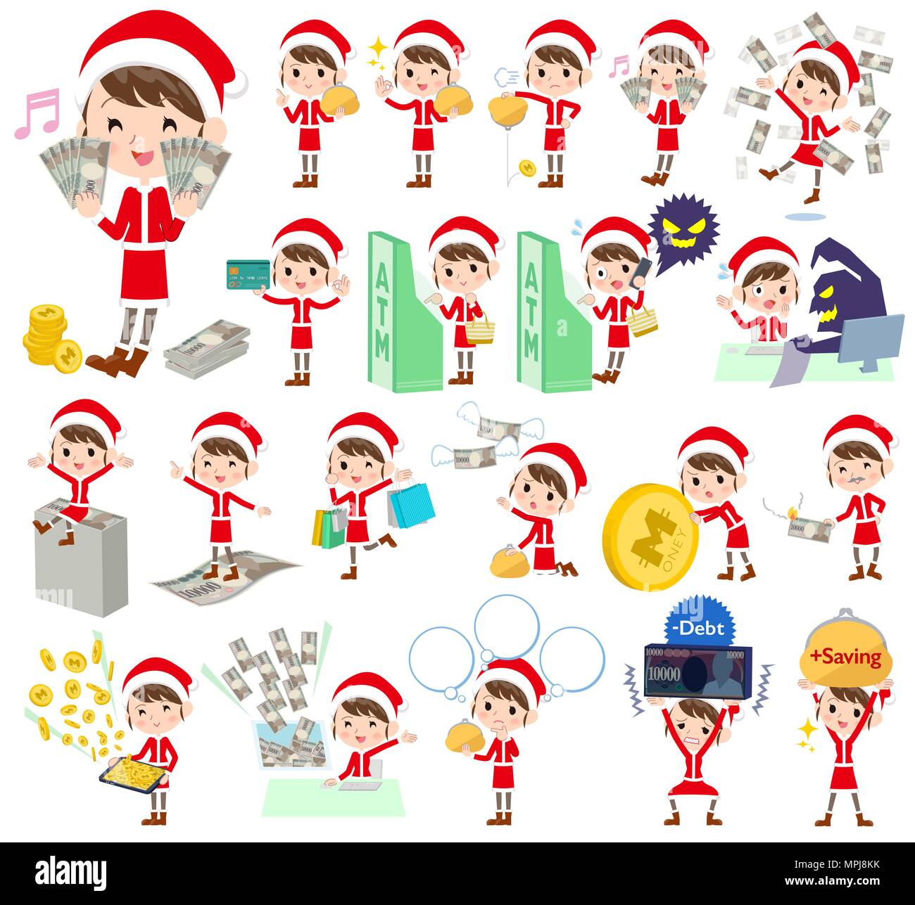 Santa claus machine Stock Vector Images - Alamy
