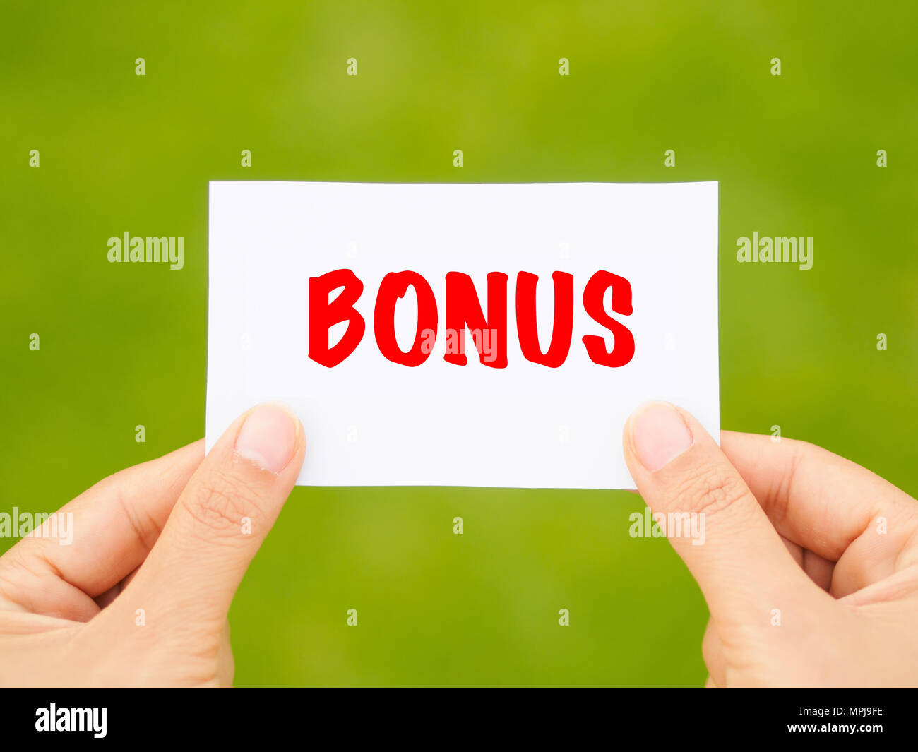 Bonus card hi-res stock photography and images - Alamy