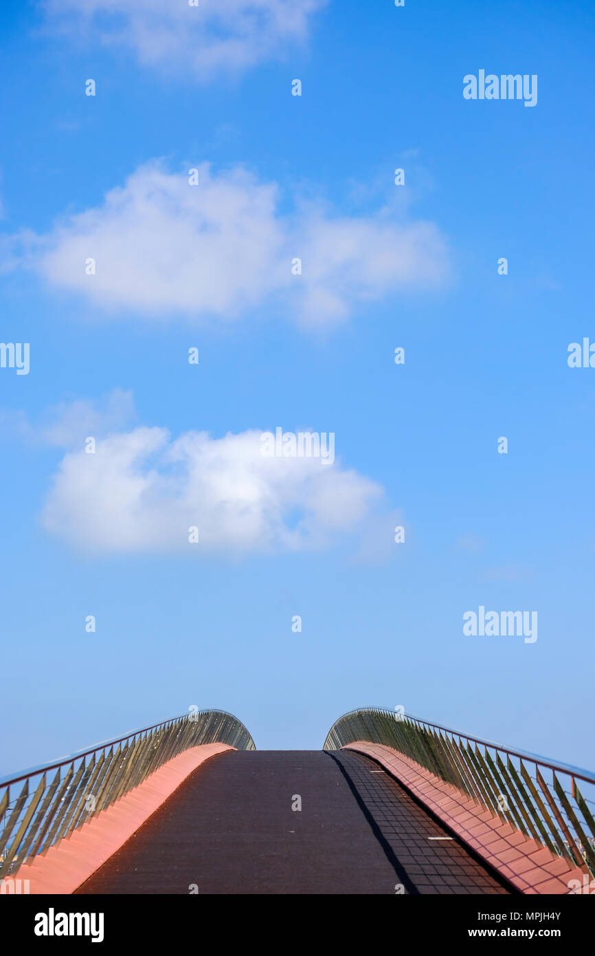 road on a bridge and a clear sky Stock Photo - Alamy