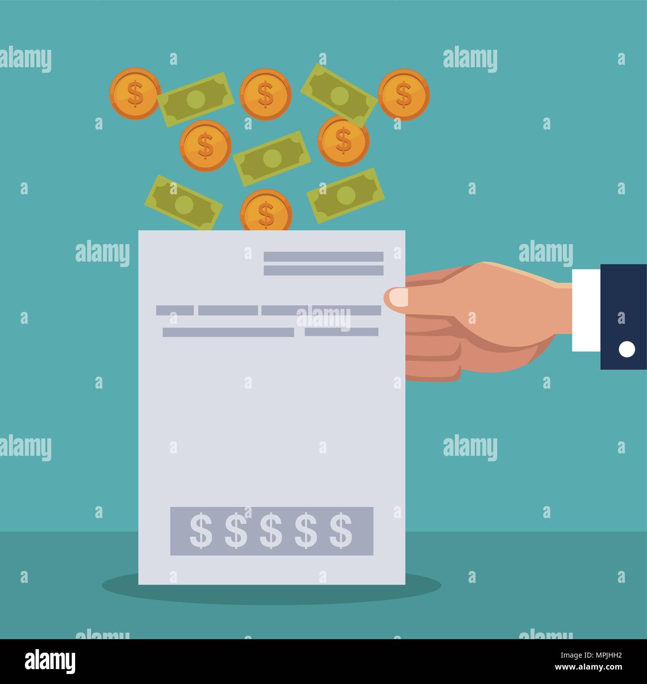 Hand saving money Stock Vector Image & Art - Alamy