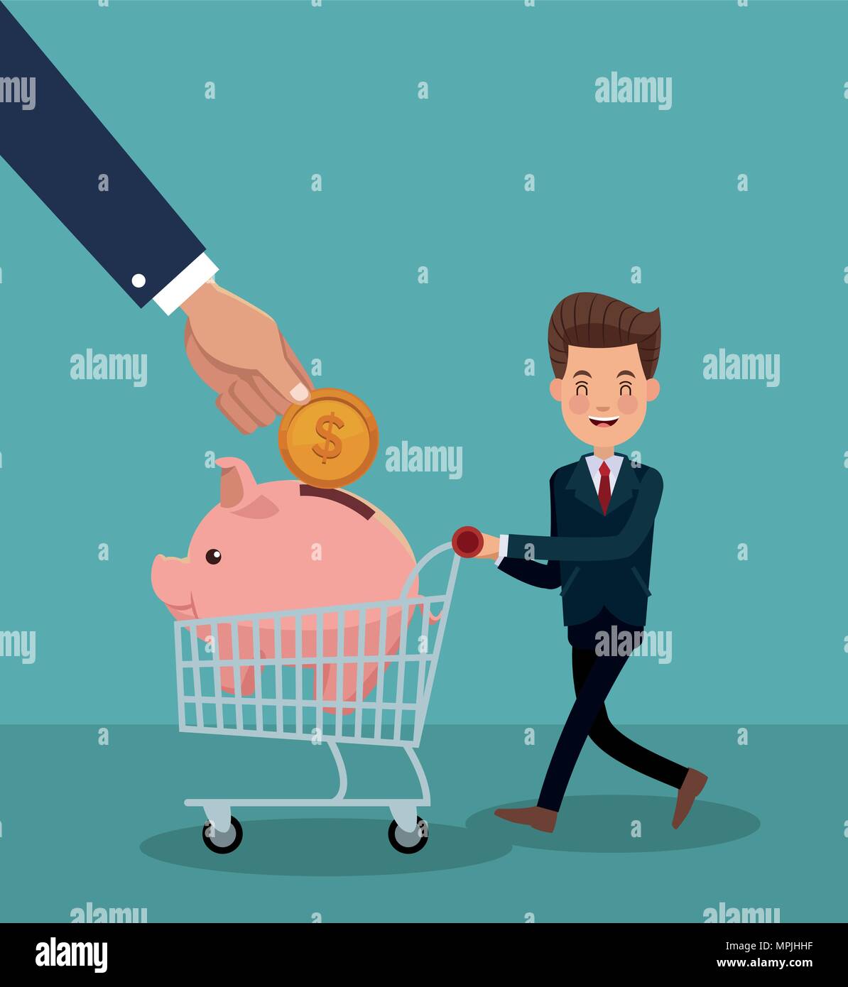 Businessman and money cartoons Stock Vector Image & Art - Alamy