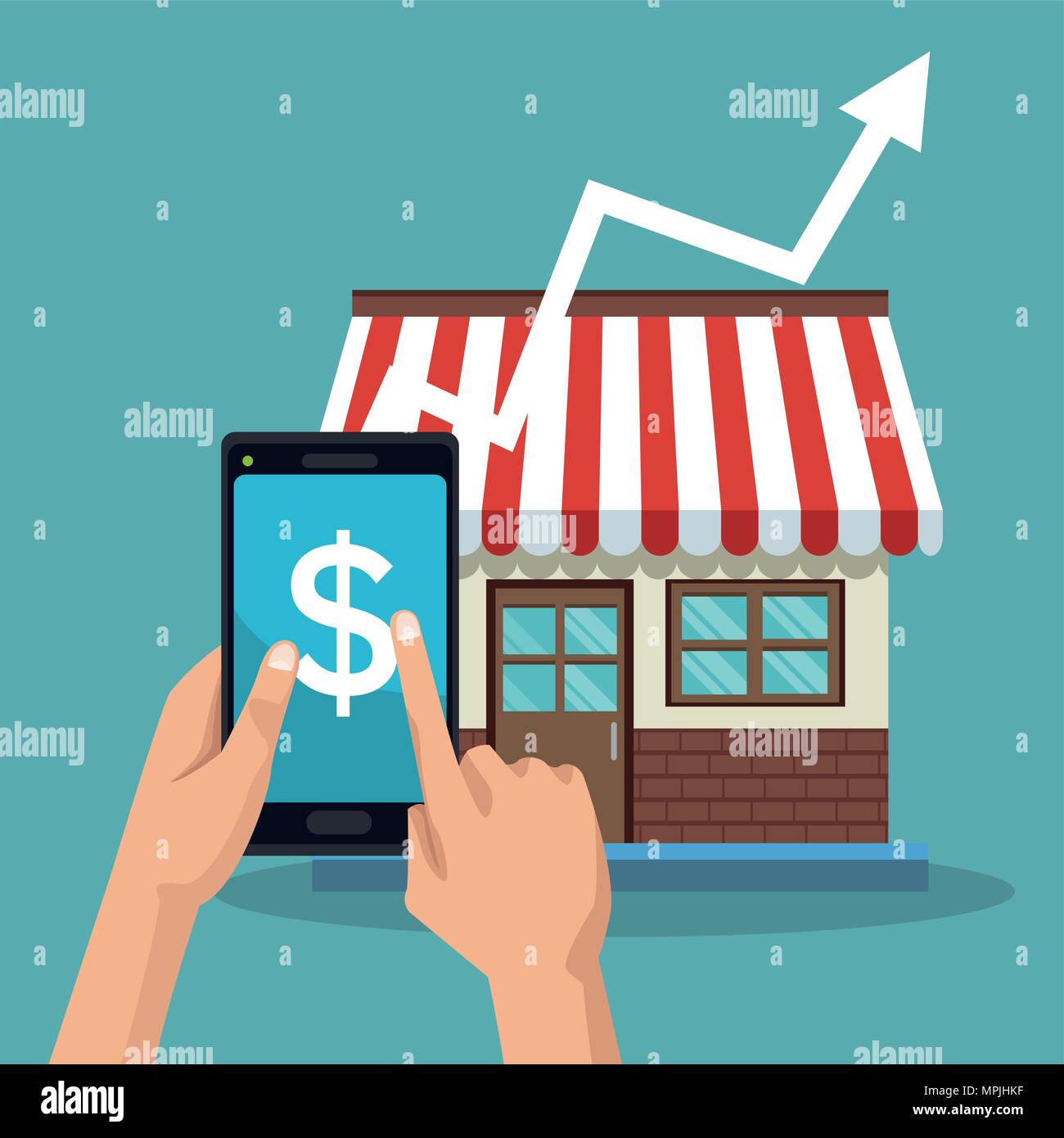 Sales shop window Stock Vector Images - Alamy