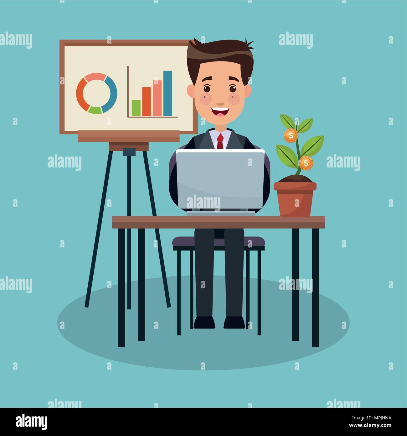 Businessman and money cartoons Stock Vector Image & Art - Alamy