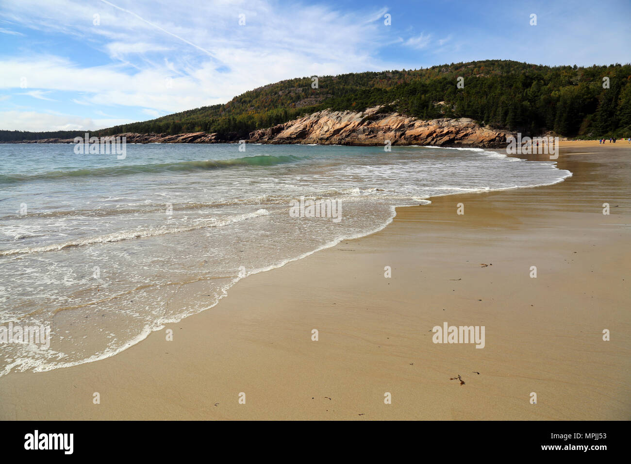 Sand Beach, Acadia National Park, Maine Stock Photo - Alamy