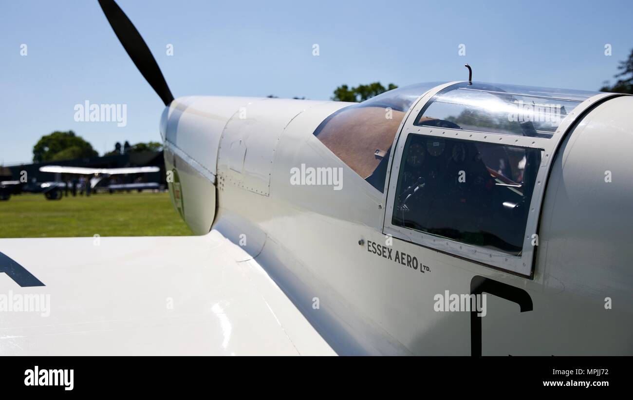 1936 Percival Mew Gull on static display at Shuttleworth, Old Warden ...