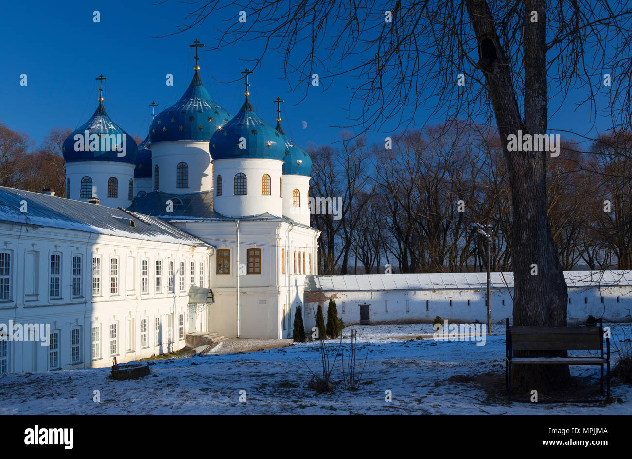 Cross Exaltation cathedral in Yuriev Monastery Stock Photo - Alamy