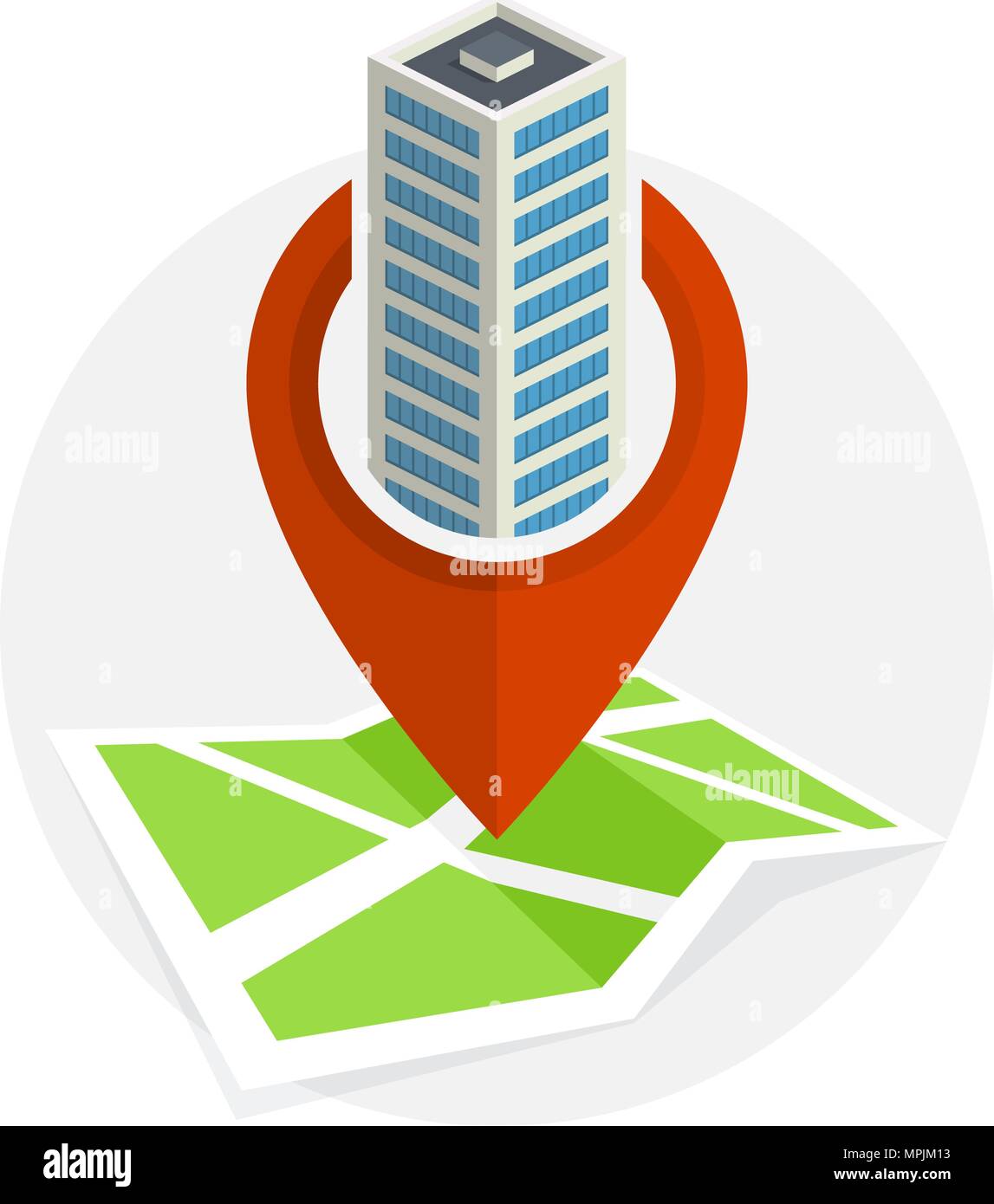 Locating sign Stock Vector Images - Alamy