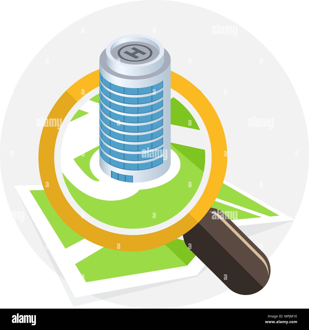 Searching location icons Stock Vector Images - Alamy