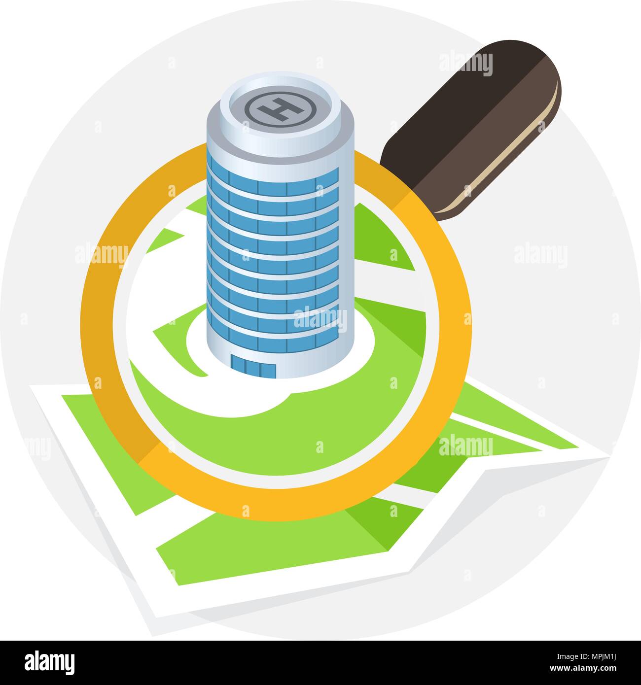 Locating sign Stock Vector Images - Alamy