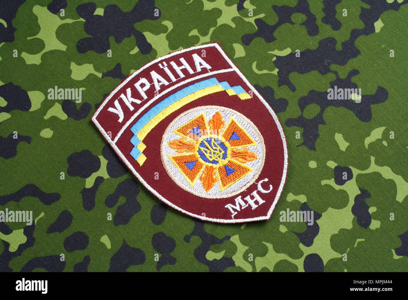 Ukrainian state emergency service flag hi-res stock photography and ...