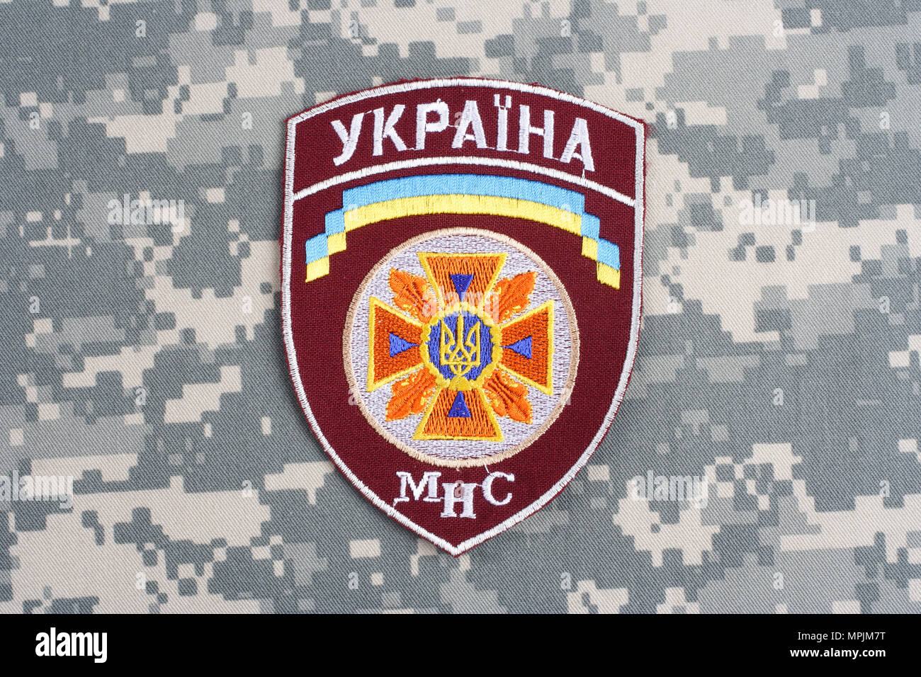 Ukrainian state emergency service flag hi-res stock photography and ...