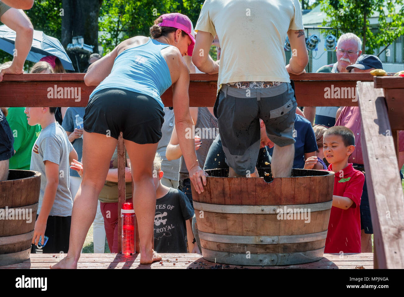 Grape stomping hi-res stock photography and images - Alamy