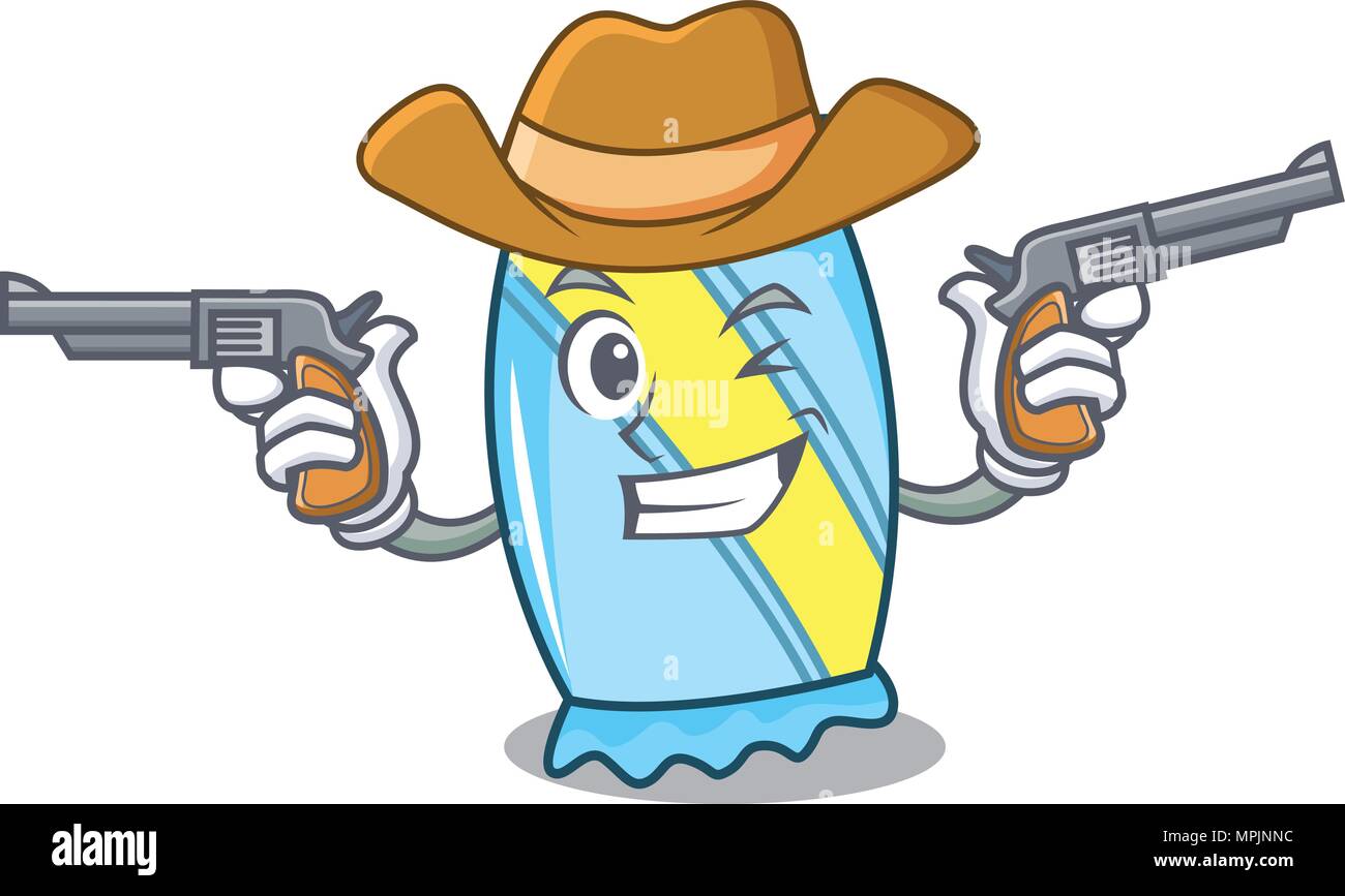 Cowboy candy character cartoon style Stock Vector Image & Art - Alamy