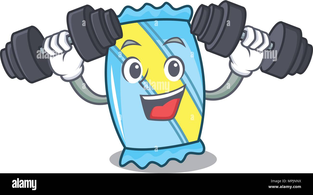 Fitness candy character cartoon style Stock Vector Image & Art - Alamy