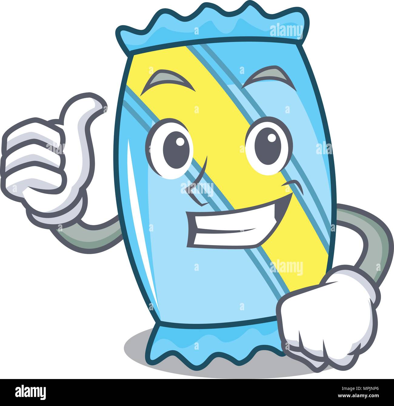 Thumbs up candy character cartoon style Stock Vector Image & Art - Alamy