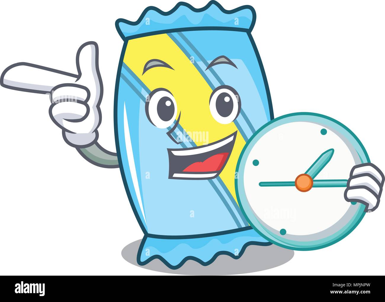With clock candy character cartoon style Stock Vector Image & Art - Alamy