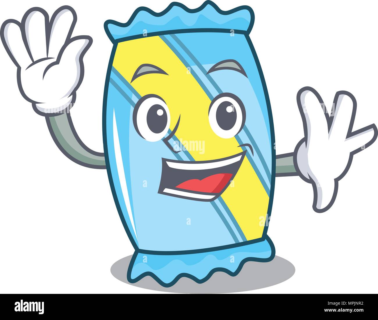 Waving candy character cartoon style Stock Vector Image & Art - Alamy