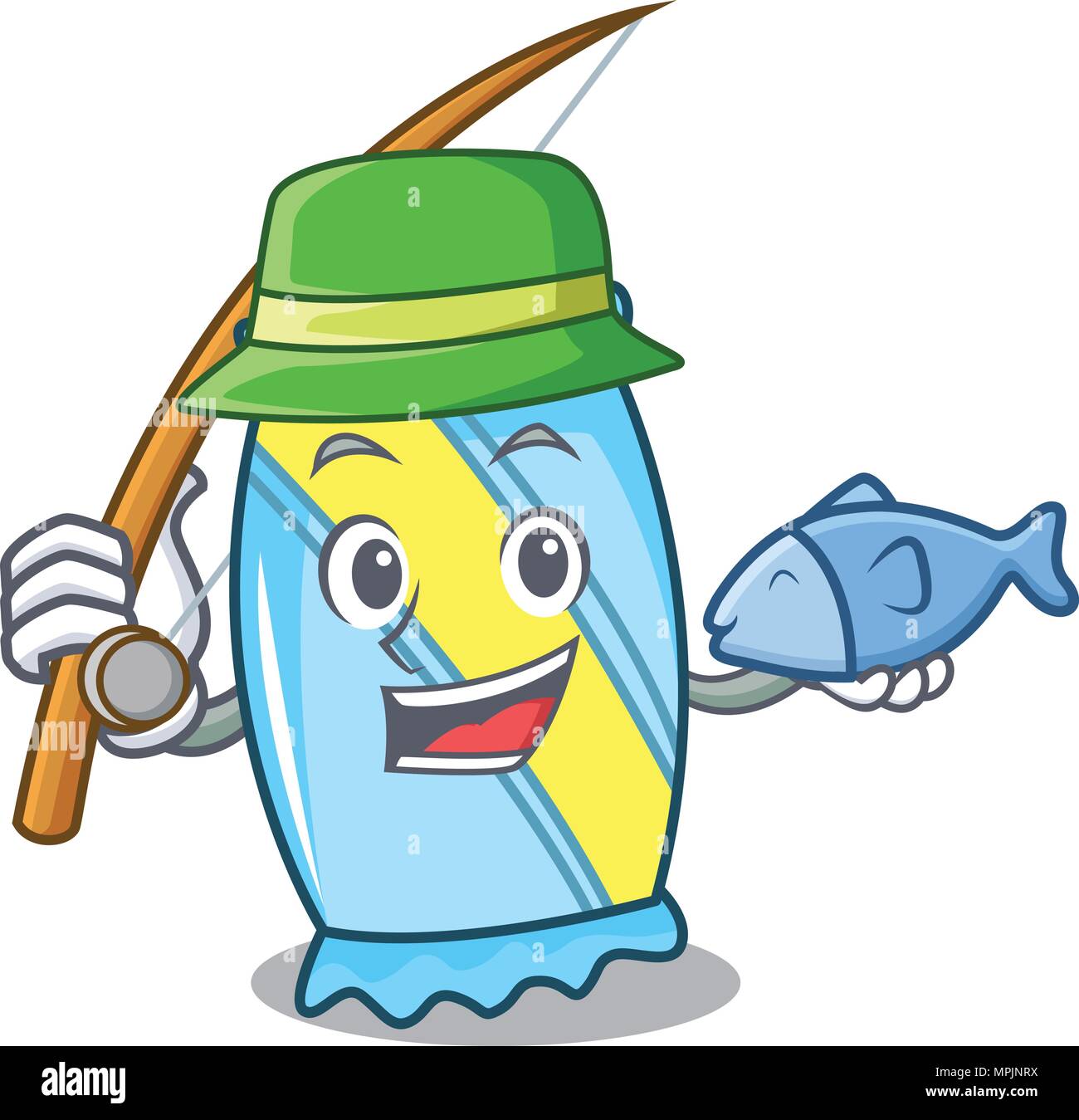 Fishing candy mascot cartoon style Stock Vector Image & Art - Alamy