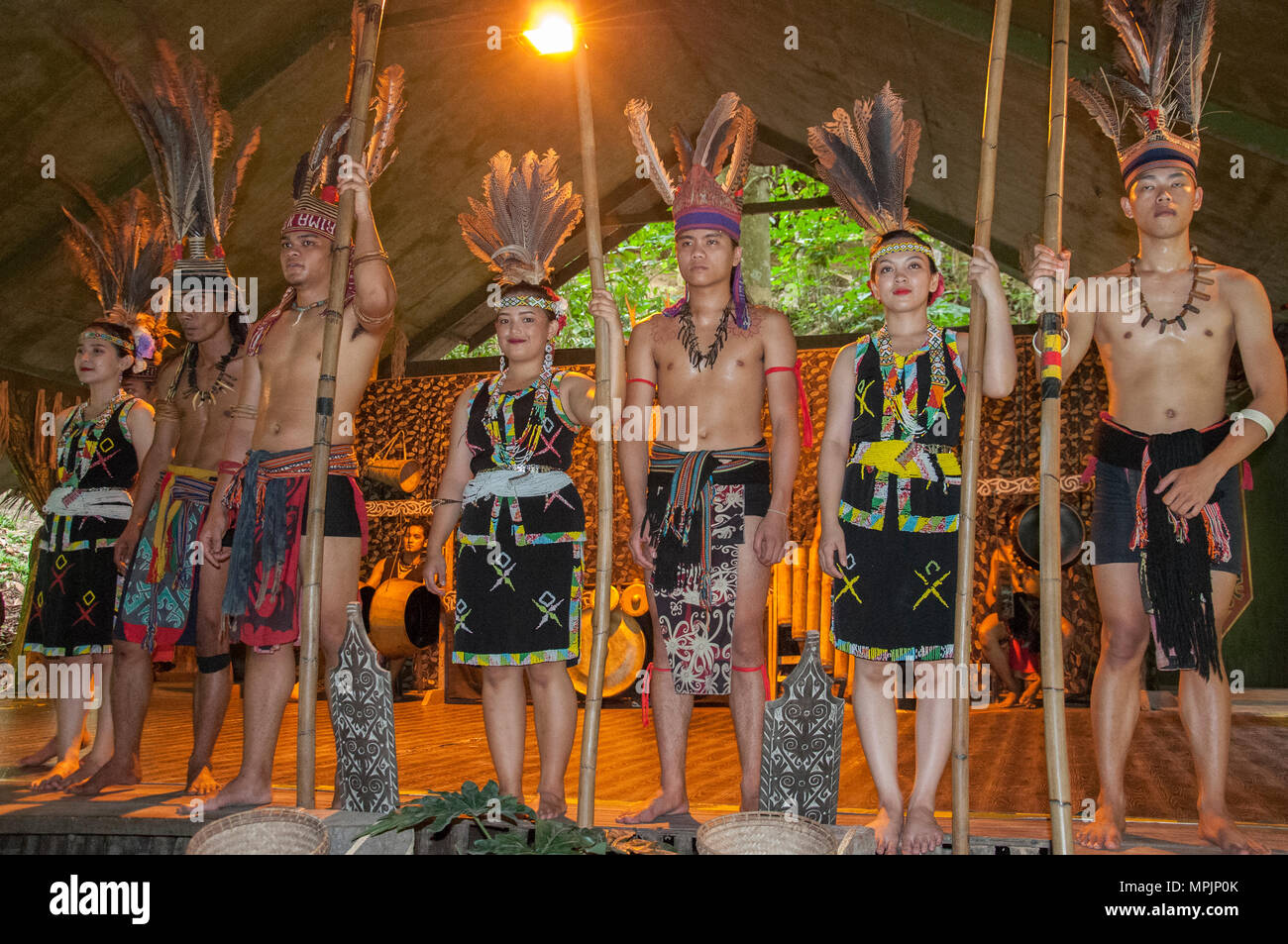 Sabah Tribal Dance Performance At The Mari Mari Cultural Village Kota Kinabalu Sabah