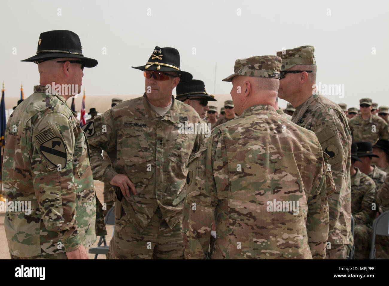 (From left to right) The commander of the 3rd Armored Brigade Combat ...