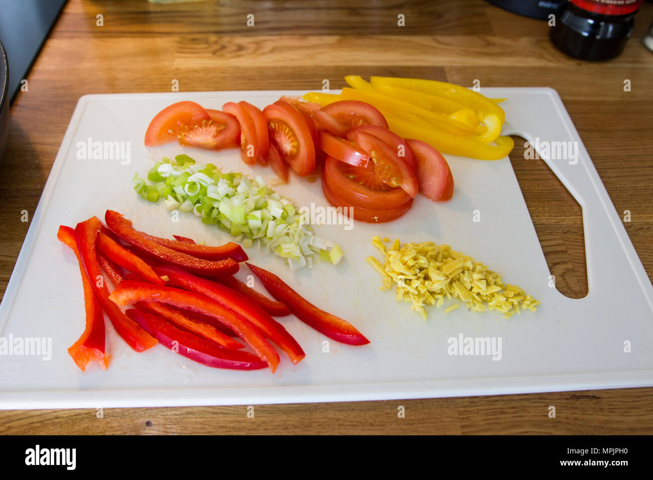Making food in a kitchen Stock Photo - Alamy