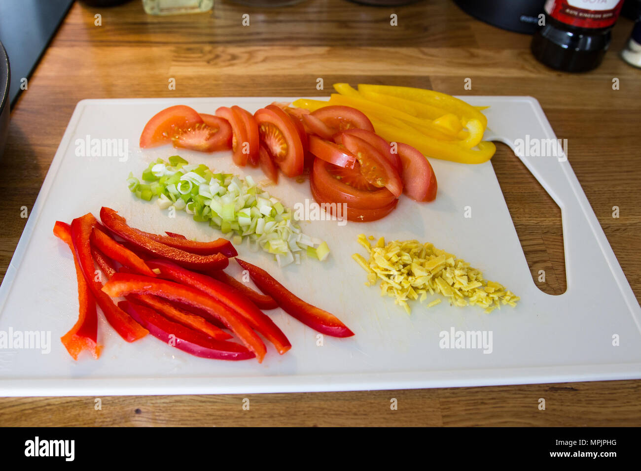 Making food in a kitchen Stock Photo - Alamy