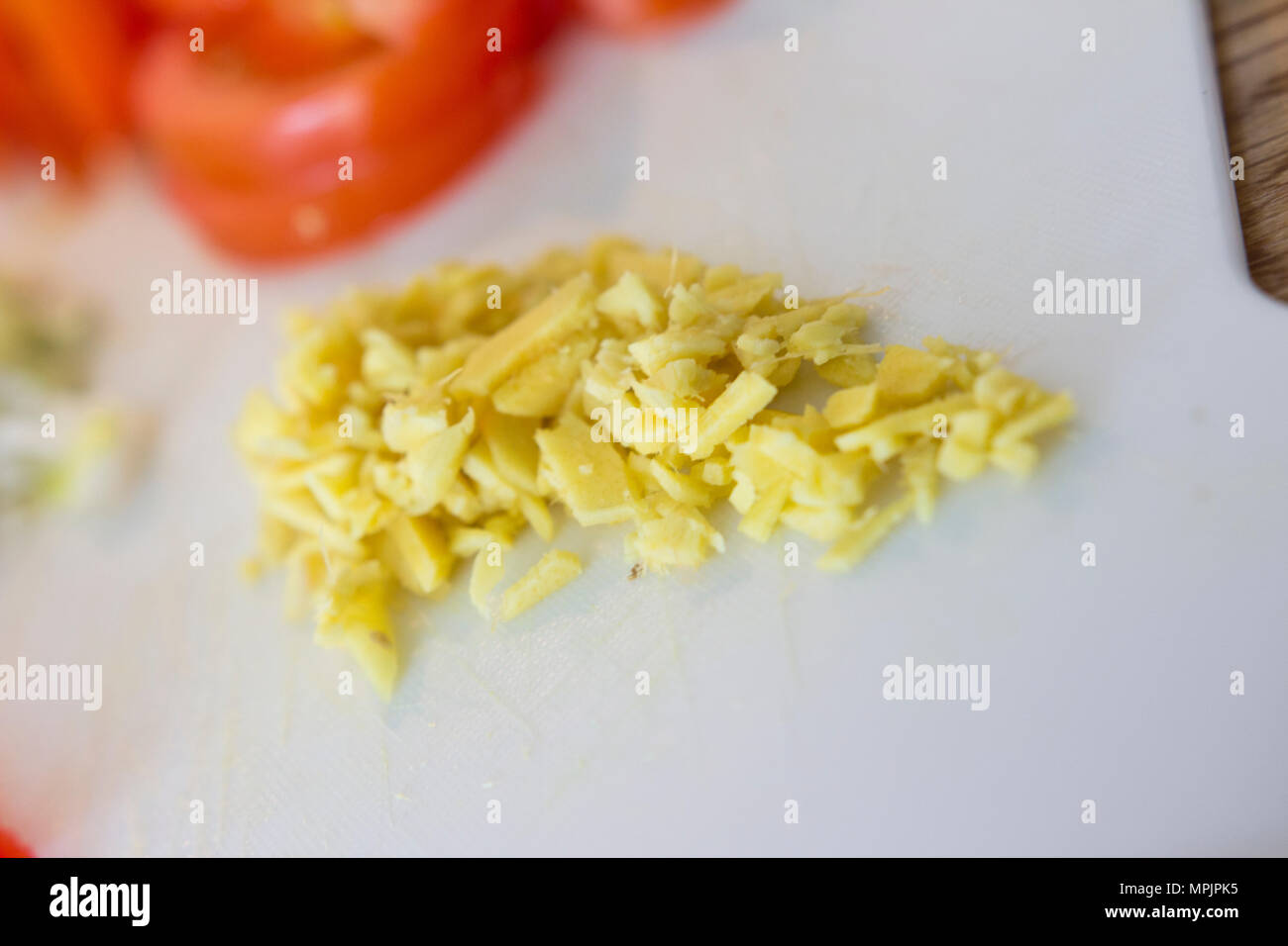 Making food in a kitchen Stock Photo - Alamy