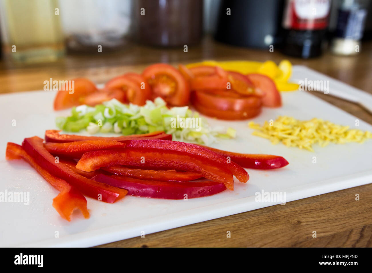 Making food in a kitchen Stock Photo - Alamy