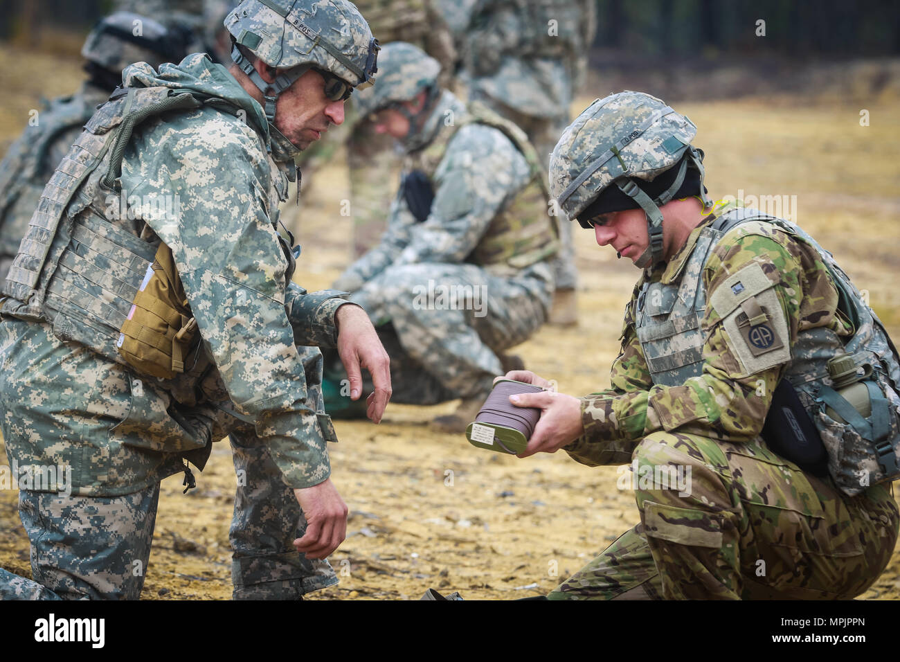 A Soldier with 122nd Aviation Support Battalion, 82nd Combat Aviation ...