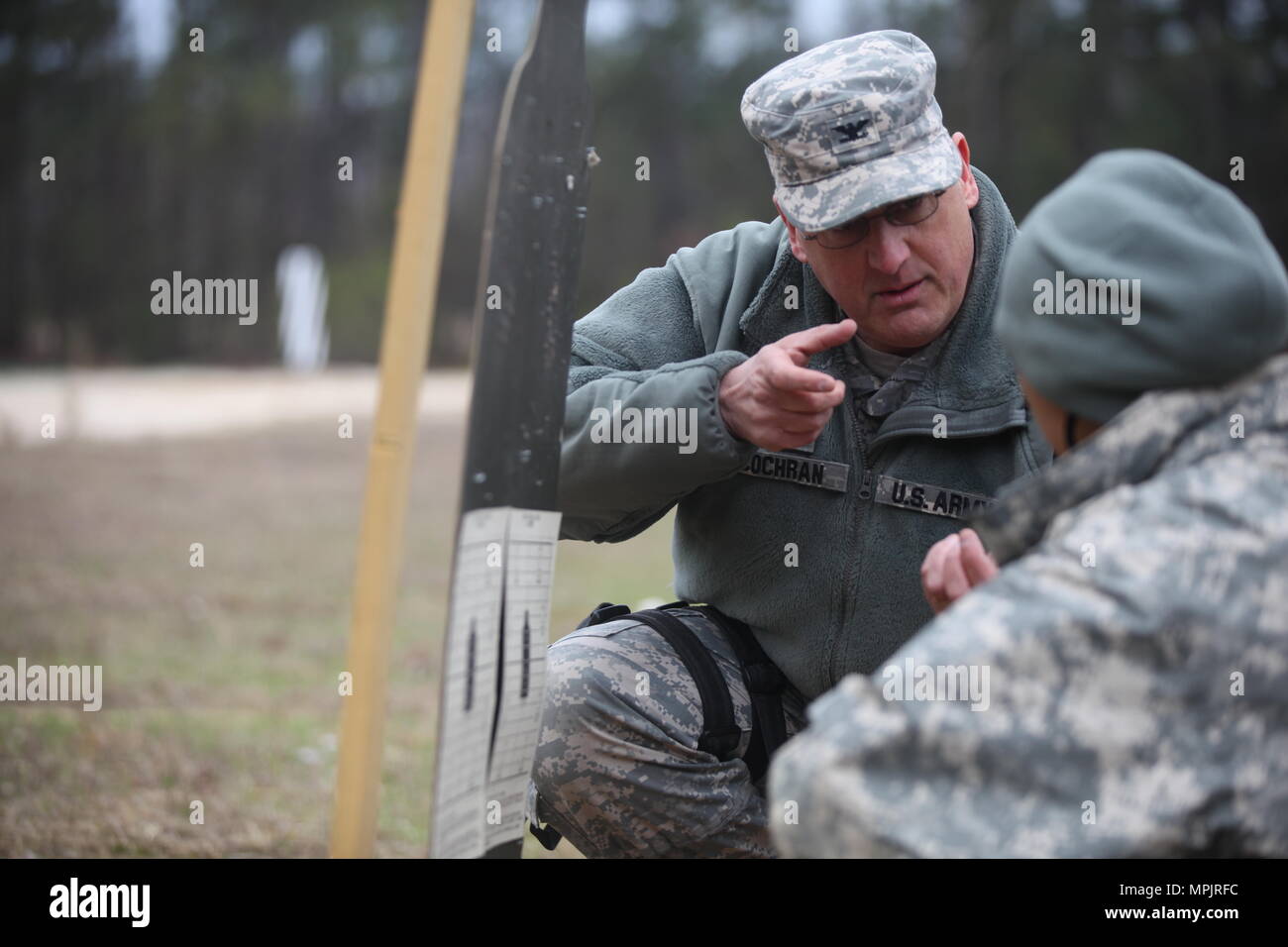 U.S. Army Col. Shawn Cochran, 359th TTSB Brigade Commander, provides ...
