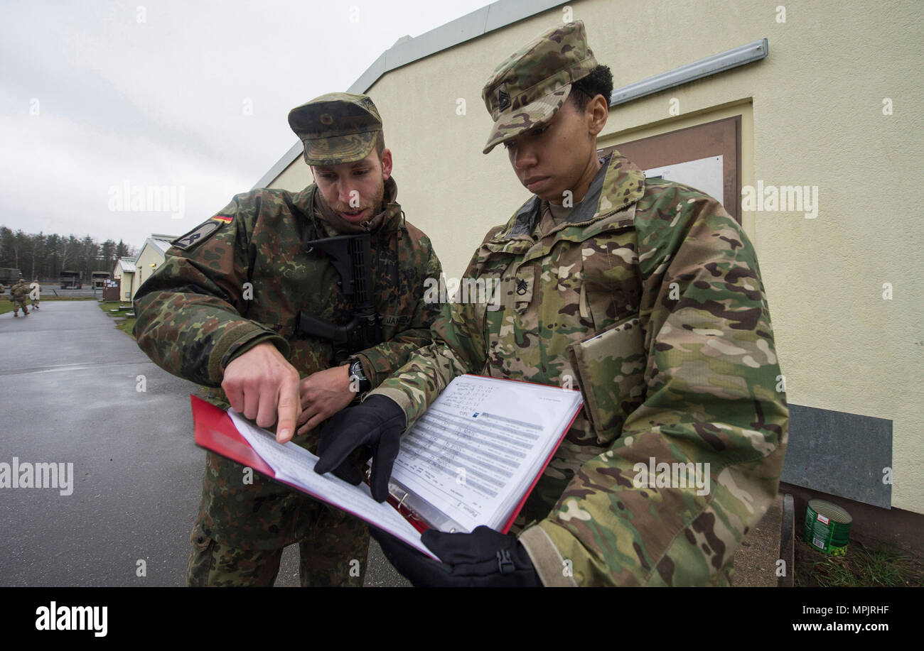 GRAFENWOEHR, Germany - U.S. Army Sgt. First Class Candice Roper (right ...