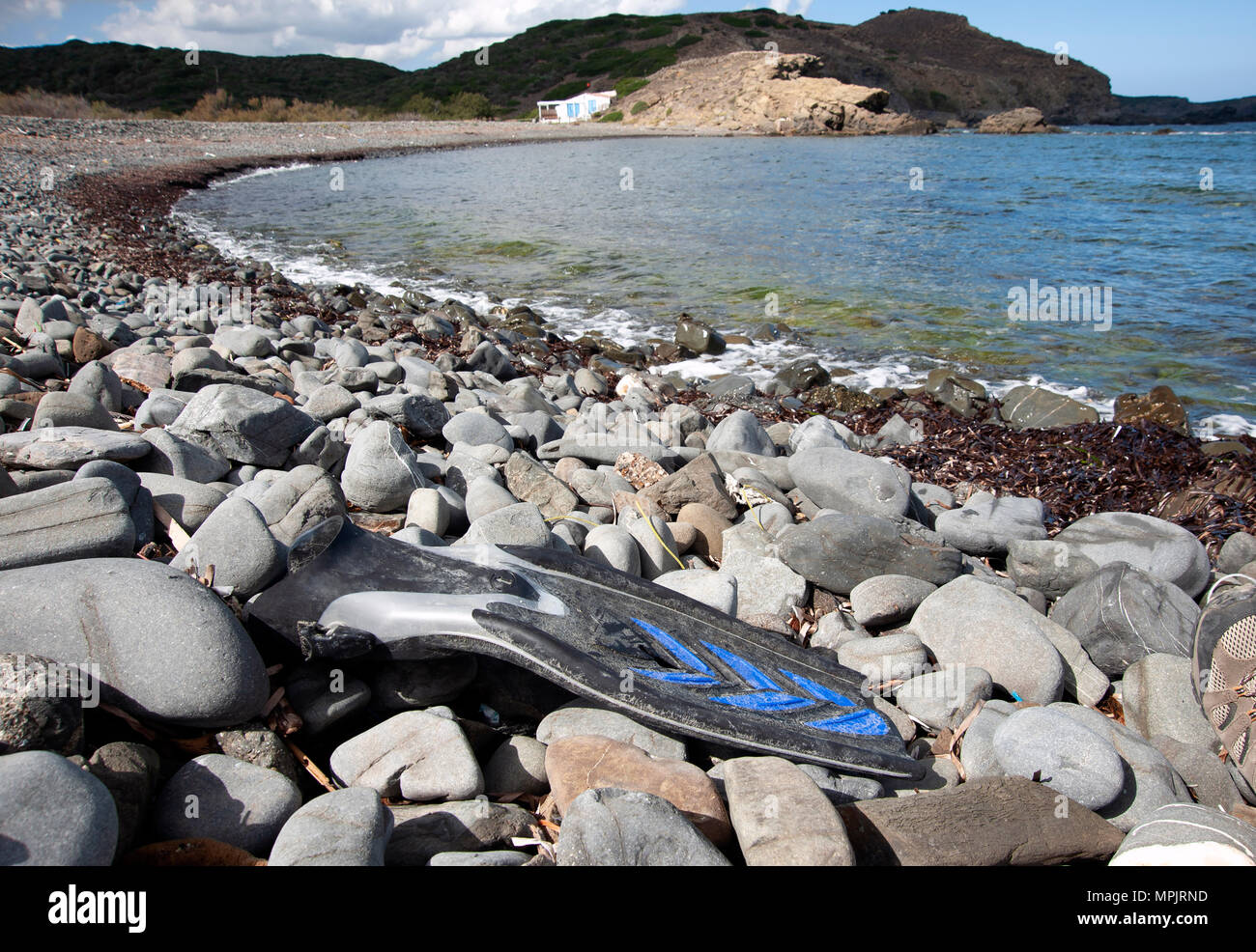 Flotsam plastic pollution floating on hi-res stock photography and ...