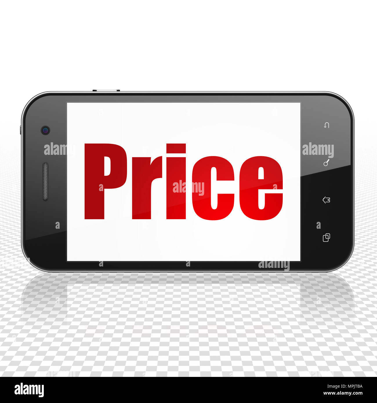 Marketing concept: Smartphone with Price on display Stock Photo - Alamy