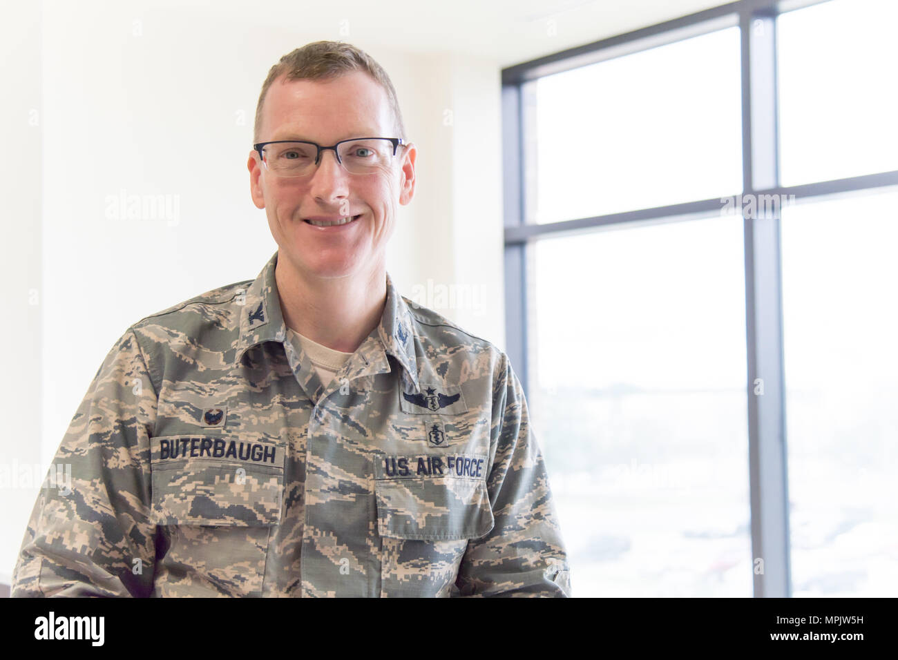 Col. John Buterbaugh, 403rd Aeromedical Staging Squadron commander ...