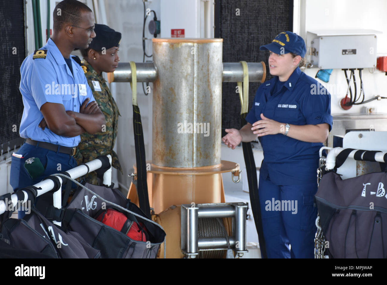 Members of the Caribbean Basin Security Initiative review Coast Guard ...