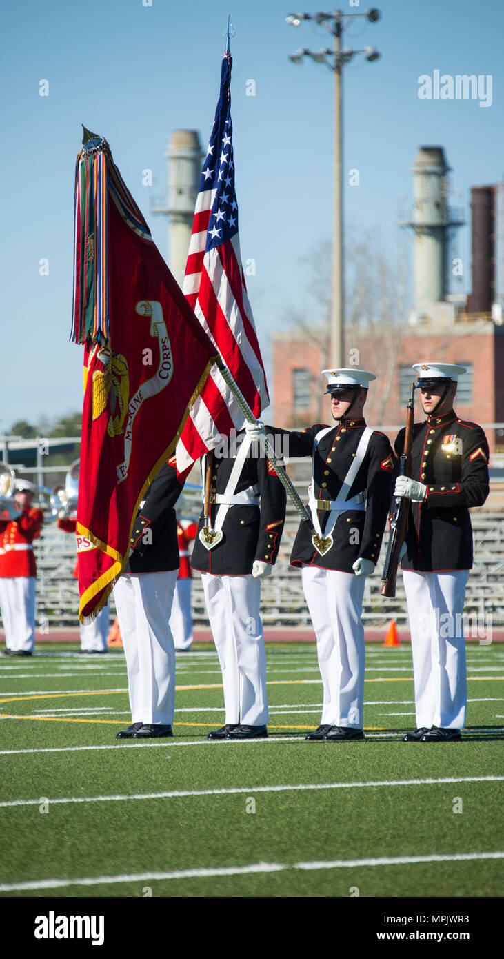 The U.S. Marine Corps Color Guard, Marine Barracks Washington, D.C ...