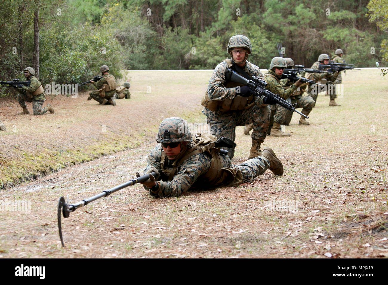 Marines from 2nd Low Altitude Air Defense Battalion, Marine Air Control ...