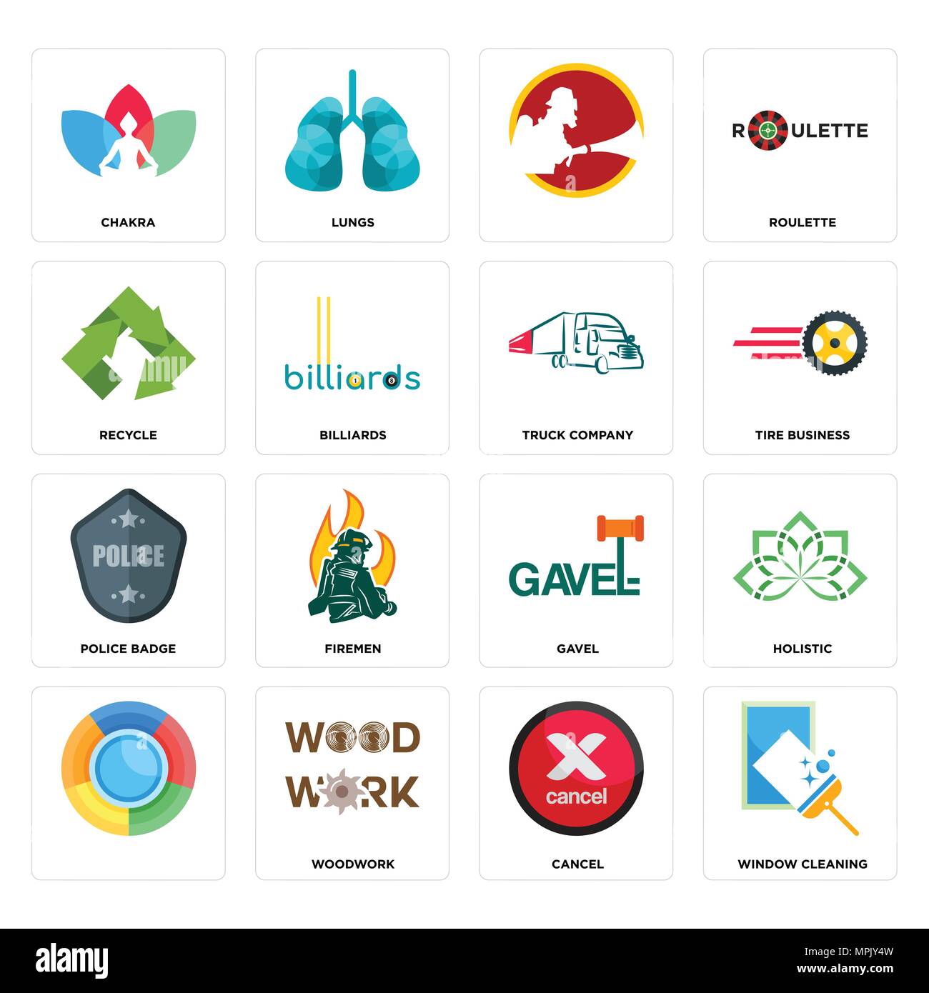 Fireman cleaning fire truck Stock Vector Images - Alamy