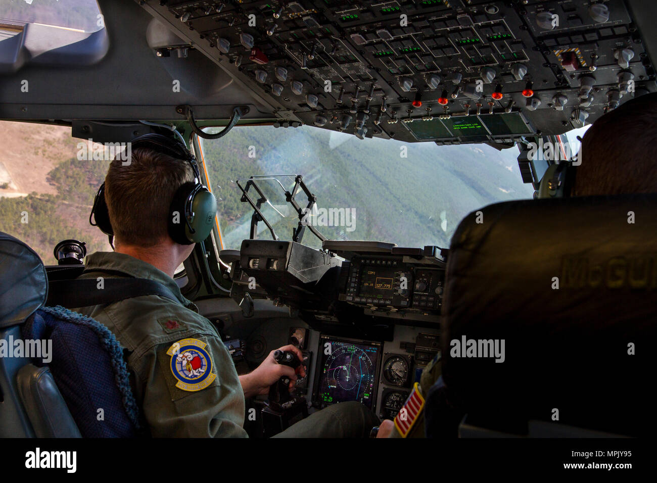 U.S. Air Force Reserve Maj. Kevin Shaffer, aircraft commander assigned ...