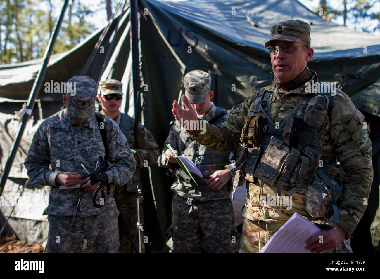 U.S. Army Reserve observe/controller trainer, assigned to the 78th ...