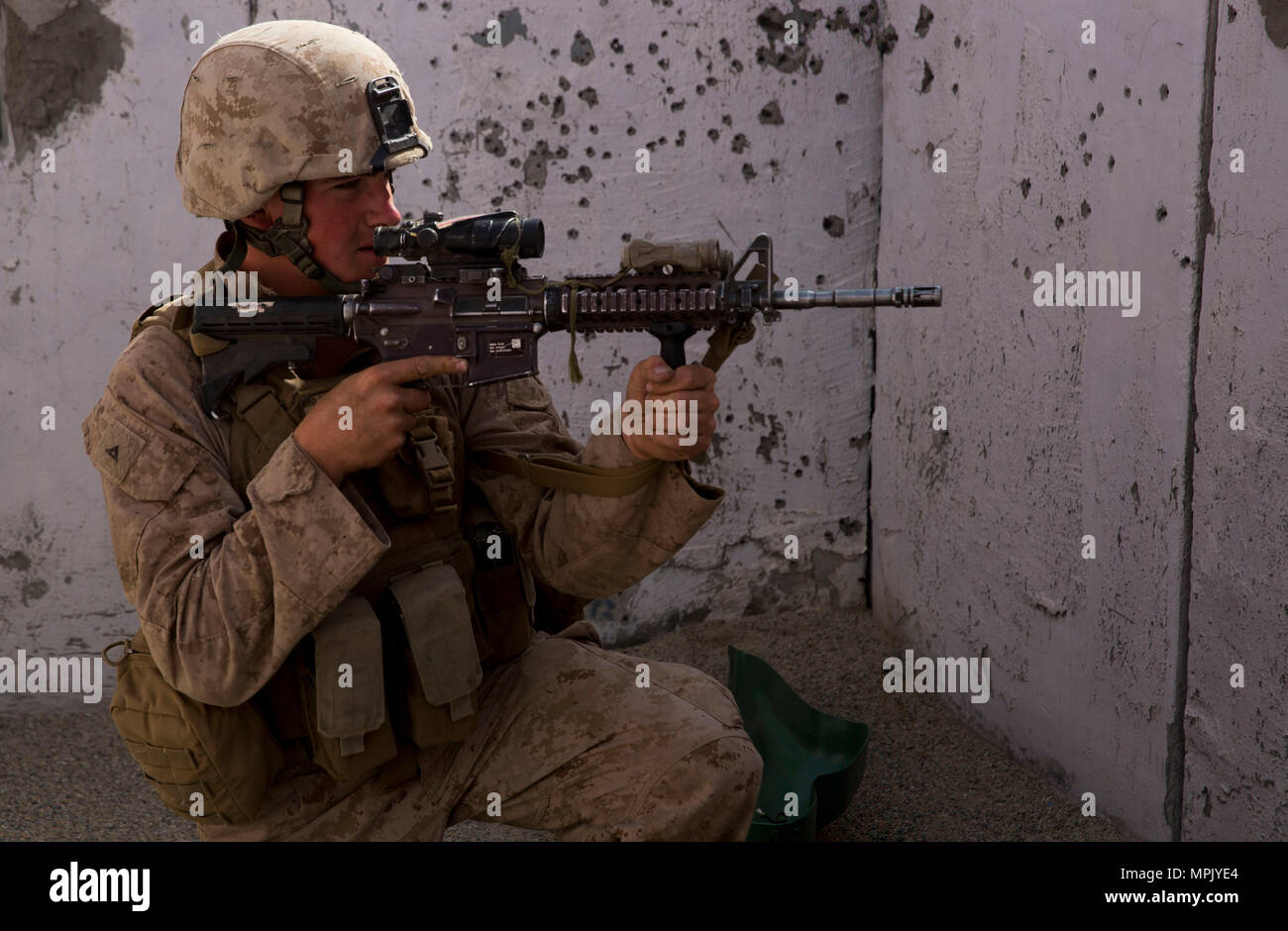 A Marine with 3rd Light Armored Reconnaissance Battalion, 1st Marine ...