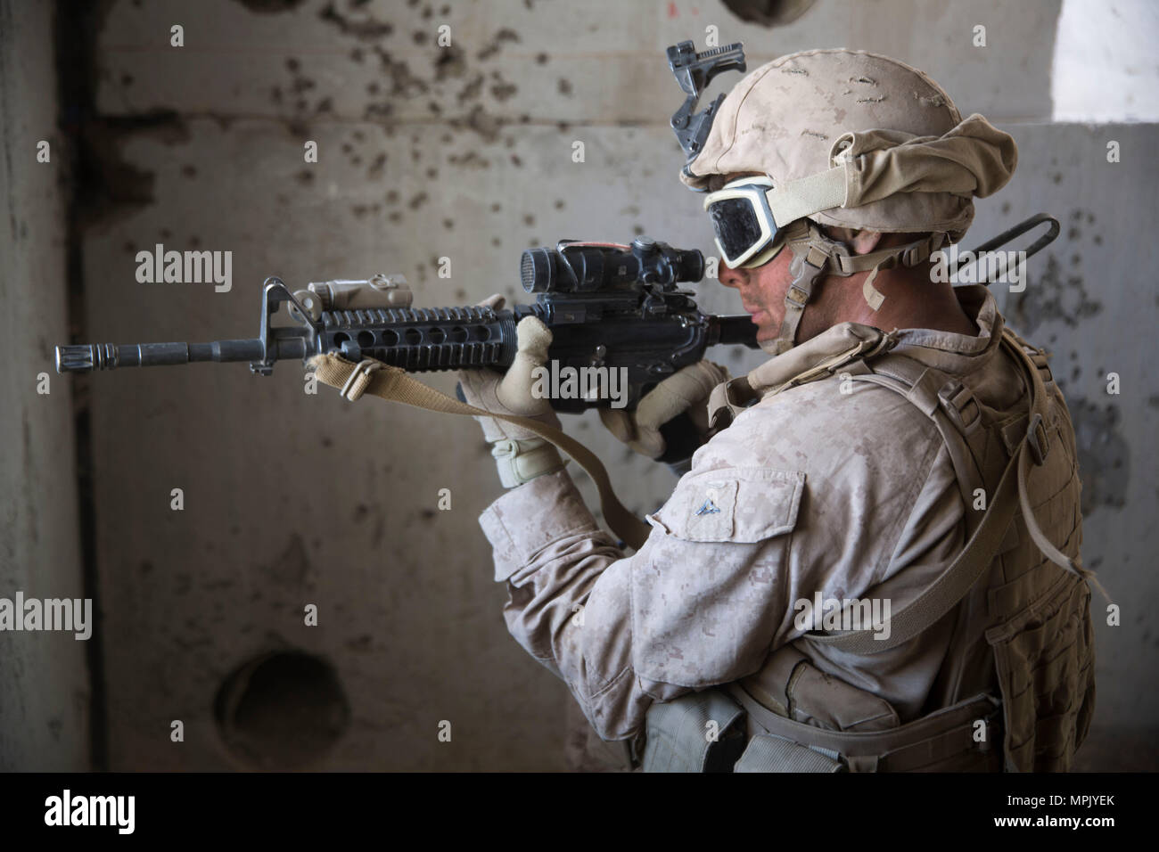 A Marine with 3rd Light Armored Reconnaissance Battalion, 1st Marine ...