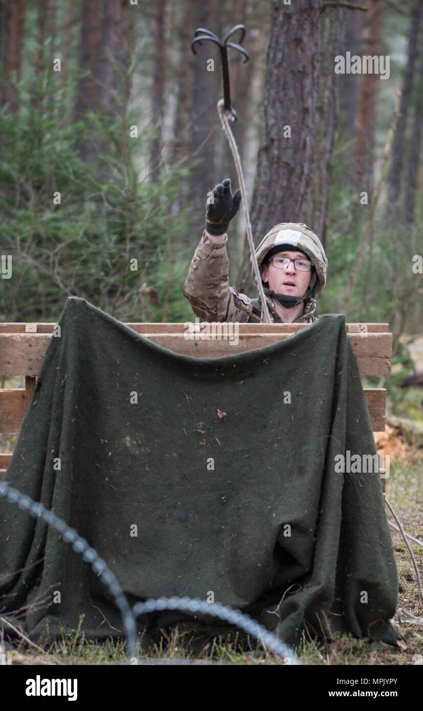 GRAFENWOEHR, Germany – Private Mark MacRae, a soldier with the British ...