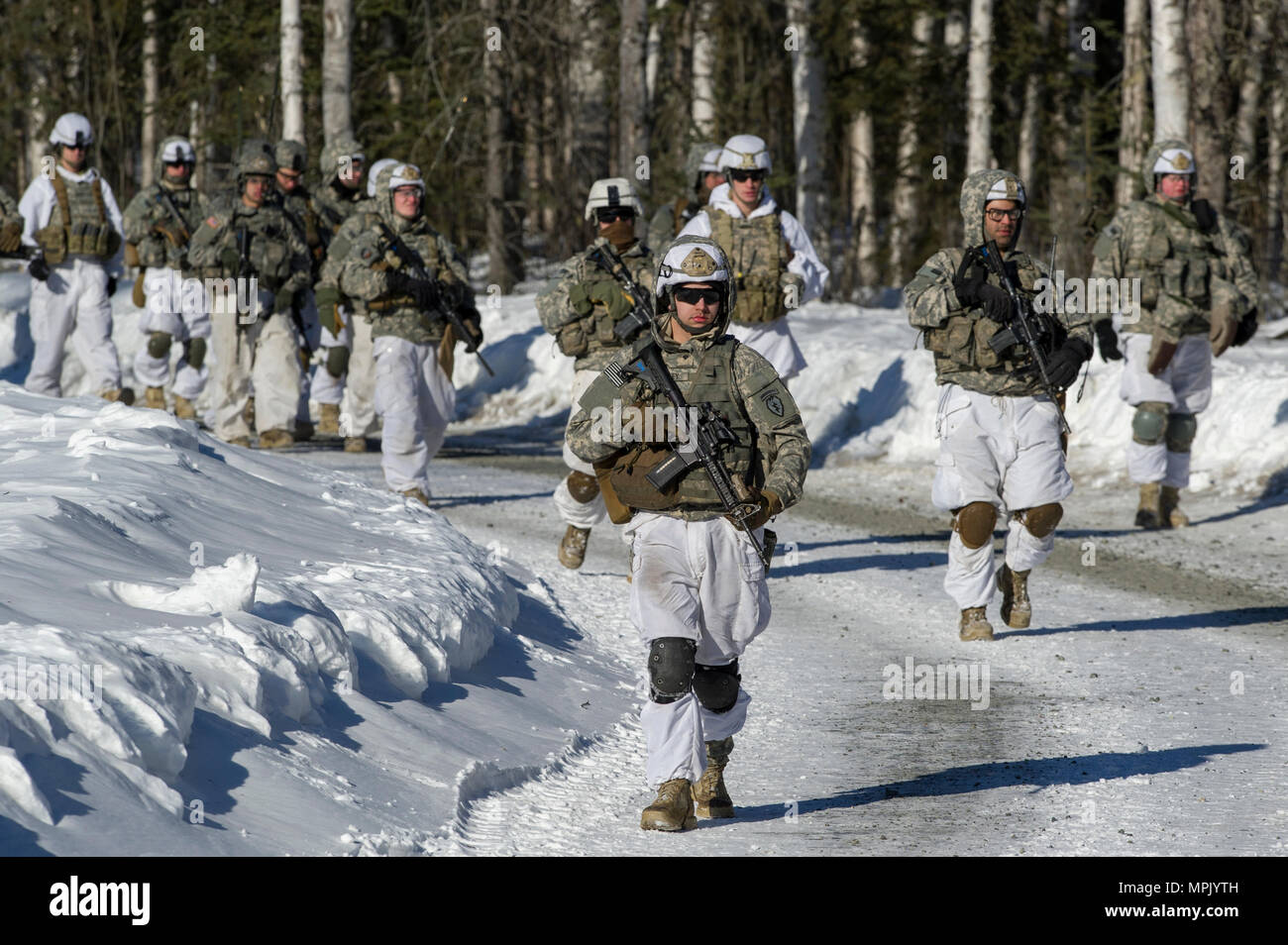 Paratroopers assigned to Apache Company, 1st Battalion, 501st Parachute ...
