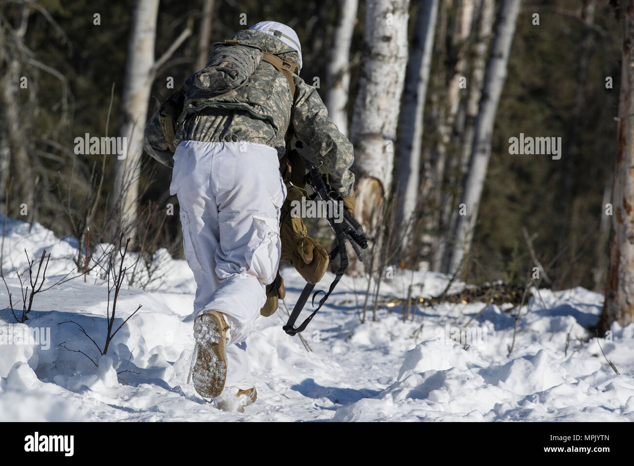 A paratrooper assigned to Apache Company, 1st Battalion, 501st ...