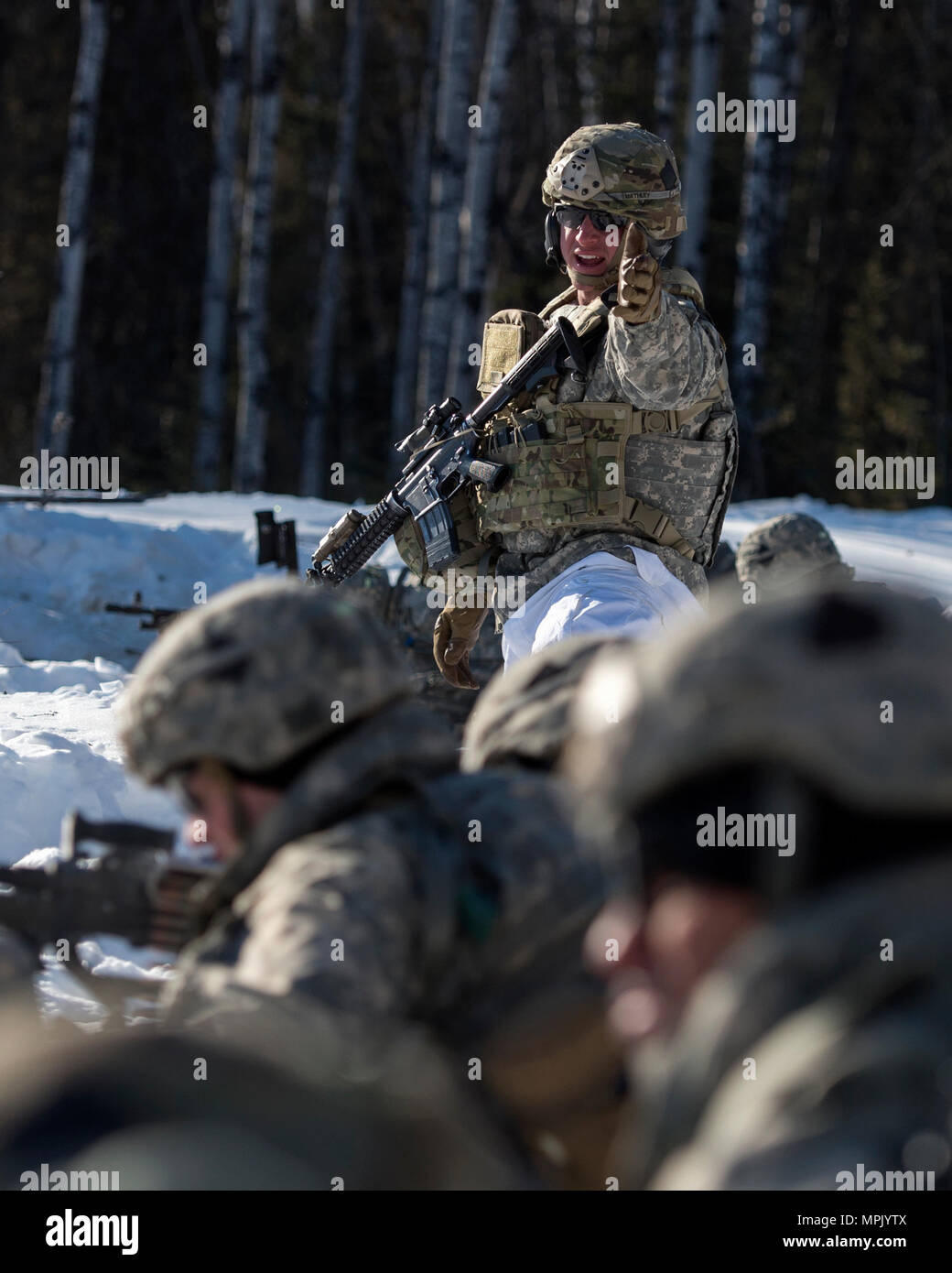 Staff Sgt. William Mathley, assigned to Apache Company, 1st Battalion ...