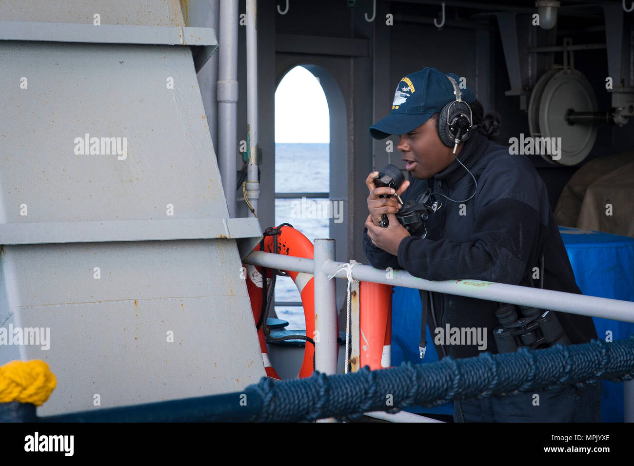 170320-N-LA456-003 ATLANTIC OCEAN (March 20, 2017) Seaman Ariana ...