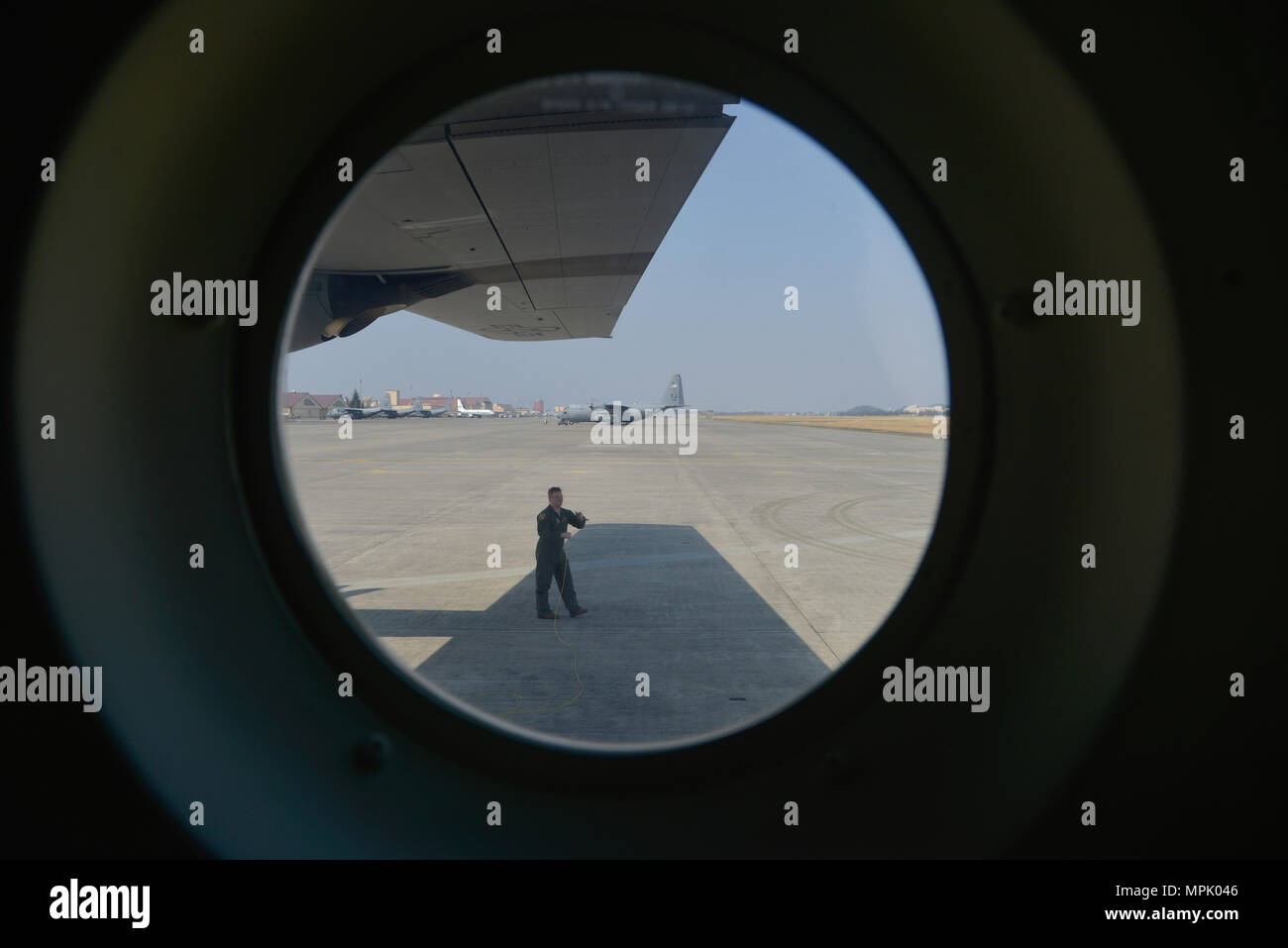 Staff Sgt. Benjamin Baughman, 36th Airlift Squadron loadmaster ...