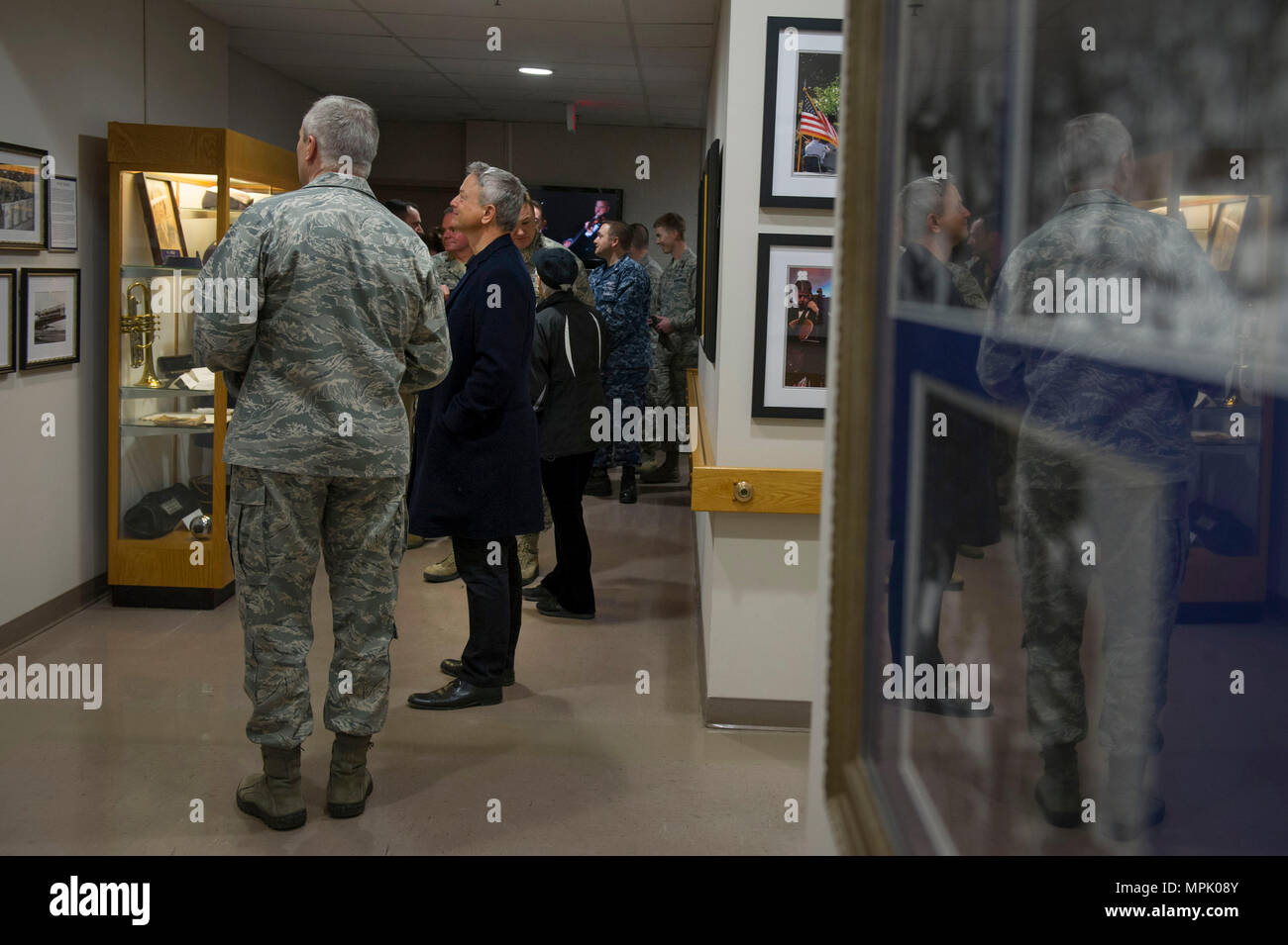 Actor Gary Sinise tours the United States Air Force Band at Joint Base ...